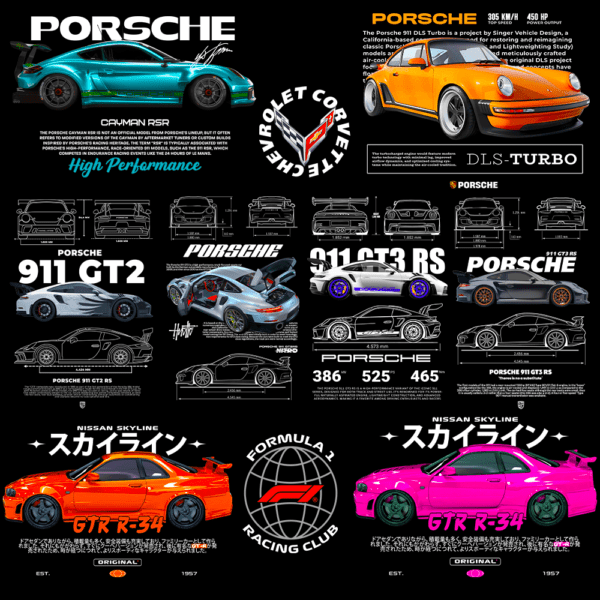 150+ High Quality Car Design Bundle v3 – PrintYouth